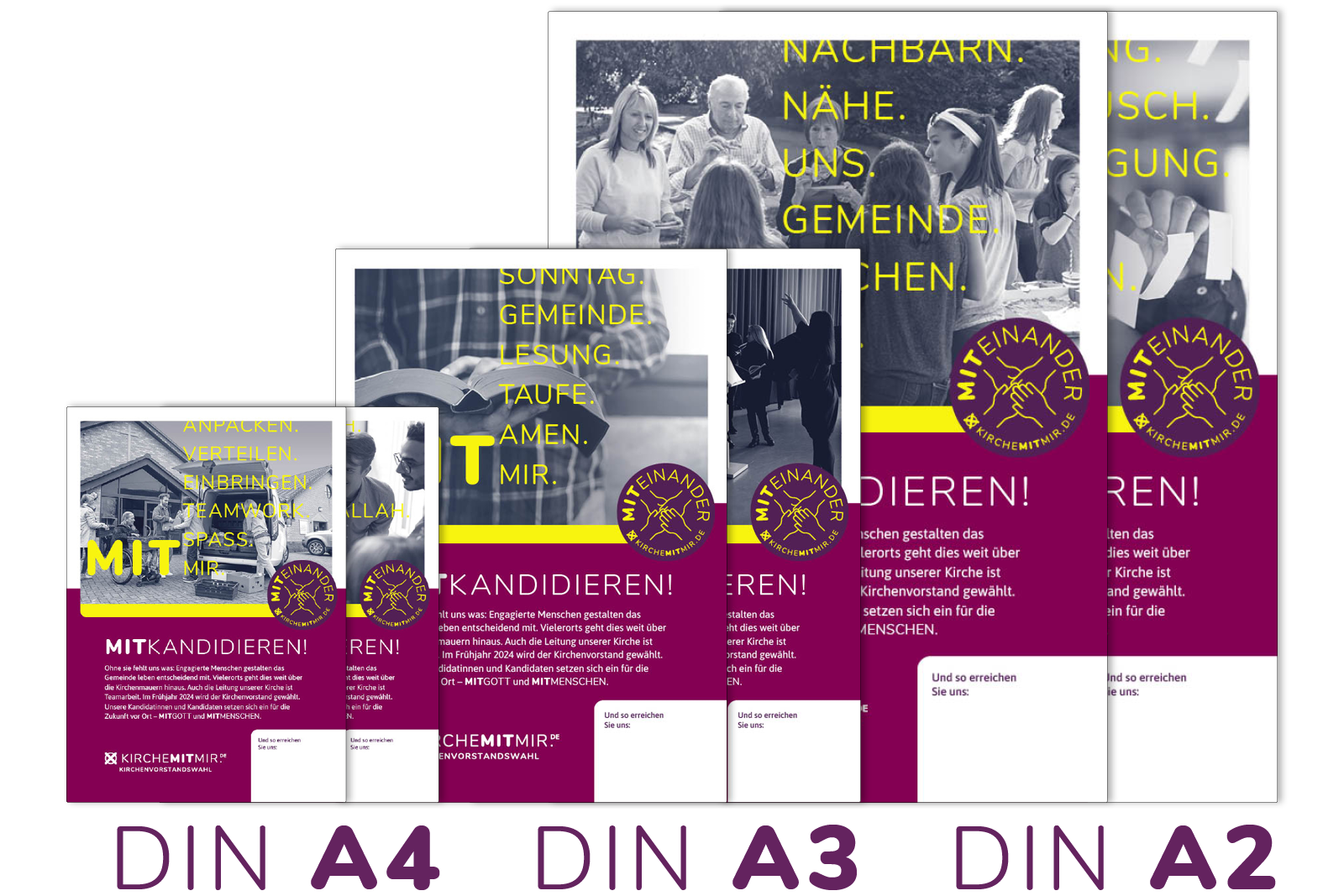 Kirche mit mir – Wahl 2024 – Öffentlichkeitsarbeit