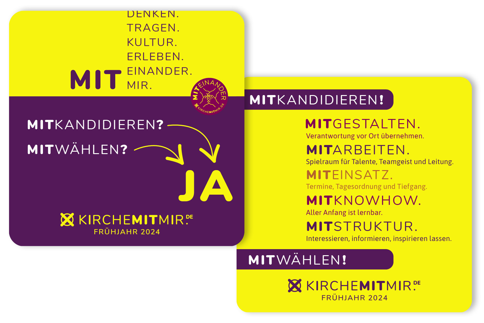 Kirche mit mir – Wahl 2024 – Öffentlichkeitsarbeit